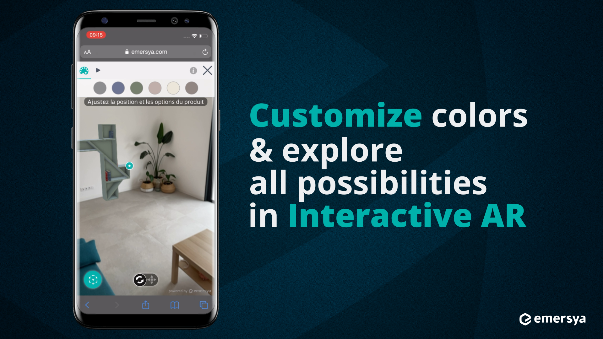 Configurez vos meubles en ligne en 3D, visualisez-les en AR ! - Emersya